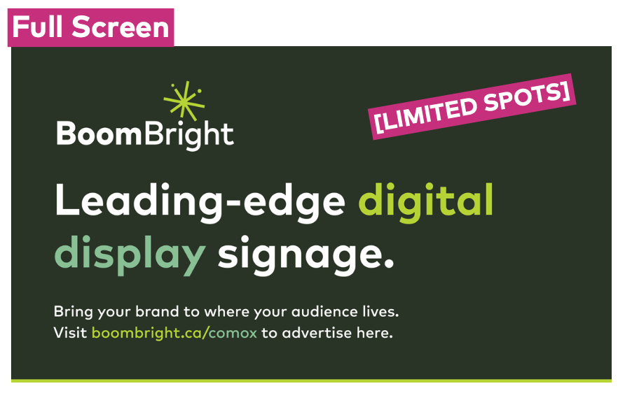 Digital Out of Home Advertising in the Town of Comox